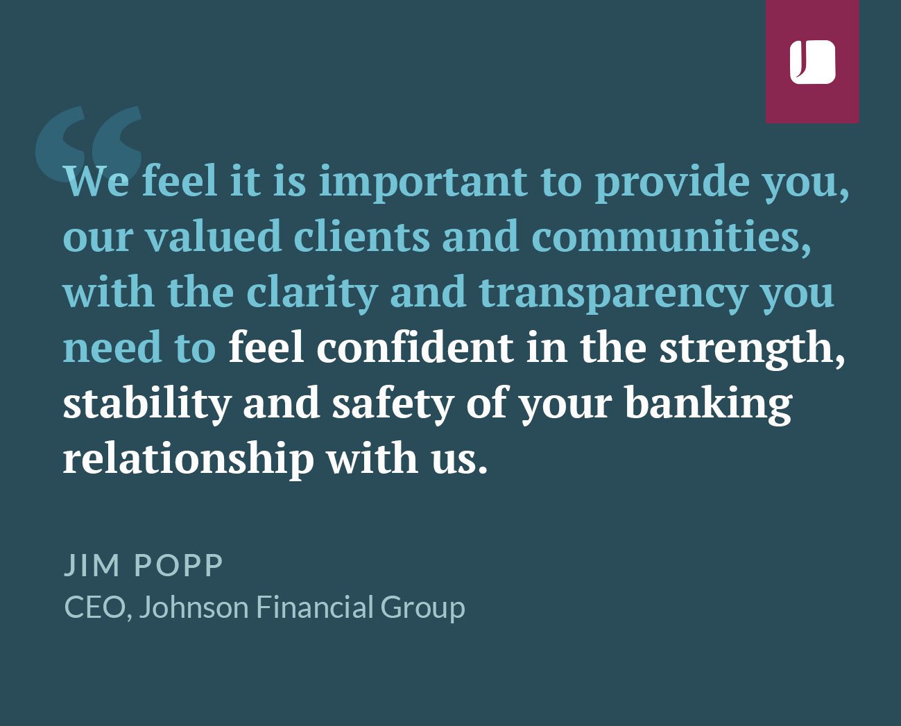 Strength & Stability | Johnson Financial Group